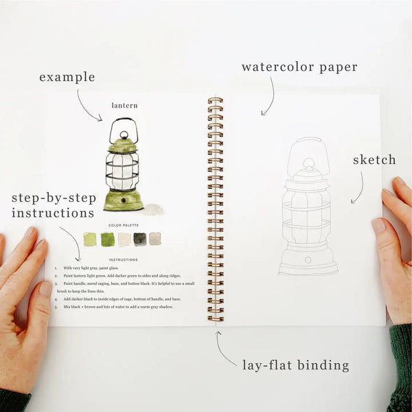 Emily Lex Studios Watercolor Workbook Camping – Bird's Nest Gifts ...