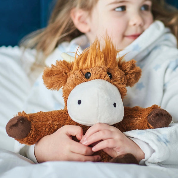 Warmies Lavender Scented Heatable Stuffed Animal Highland Cow – Bird's ...
